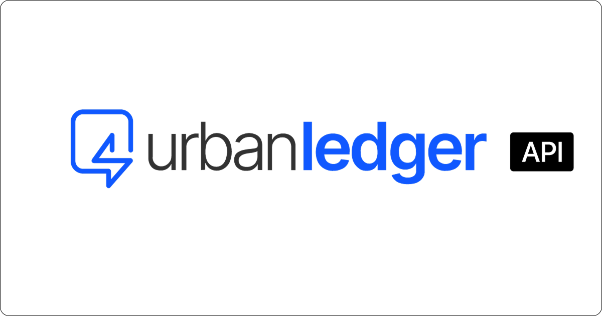 API Reference | UrbanLedger
